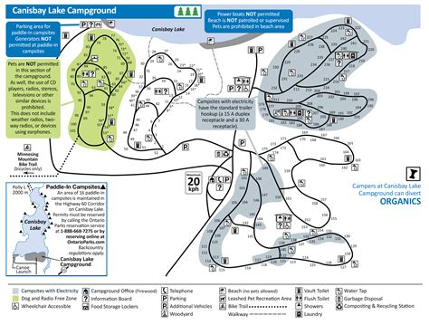 Map Of Algonquin Park Campgrounds Map Of Canada