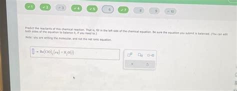 Solved Predict The Reactants Of This Chemical Reaction That Chegg Com