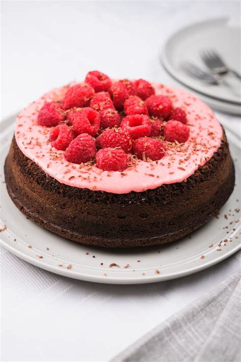 Single Layer Chocolate Raspberry Cake Kiersten Hickman