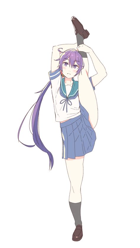 Safebooru 1girl Akebono Kantai Collection Arms Up Bell Black
