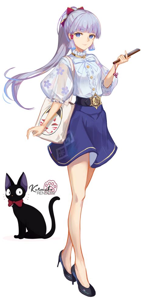 Ayaka Kamisato Genshin Impact Render By Kuronekorenders On Deviantart