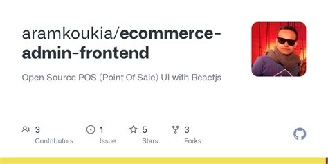 Github Aramkoukia Ecommerce Admin Frontend Open Source Pos Point Of Sale Ui With Reactjs