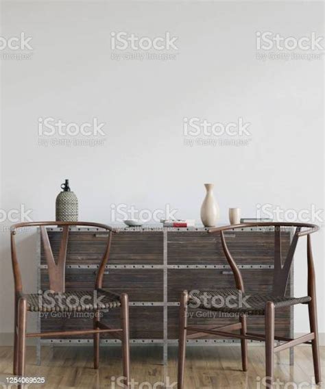 벽은 거실에서 조롱 스칸디나비아 인테리어 3d 렌더링 3d 일러스트레이션 0명에 대한 스톡 사진 및 기타 이미지 0명 3차원 형태 가구 Istock