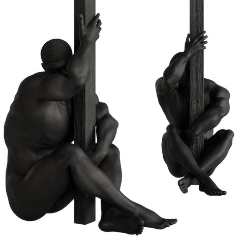 Decoration Statue Of Naked Male Body And Column 3D Model For Corona