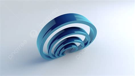 Isolated Background Featuring 3d Rendered Blue Wifi Wireless Network Symbol A Representation Of