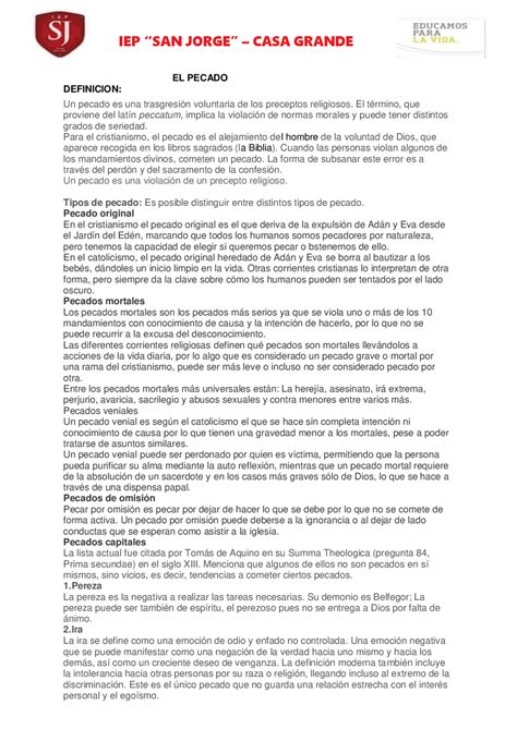 Pecados Mortales Veniales y de Omisión Guía Completa