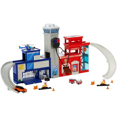 Matchbox Real Adventure Rescue Headquarters Playset
