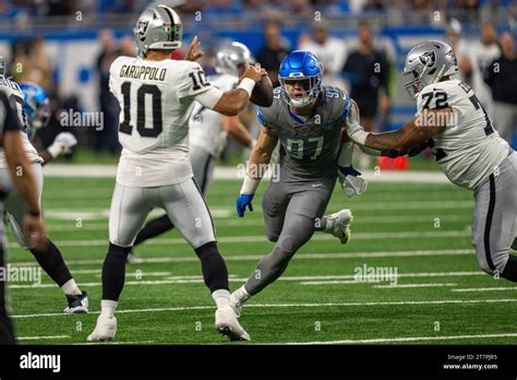 Detroit Mi Usa Las Vegas Raiders Quarterback Jimmy Garoppolo 10