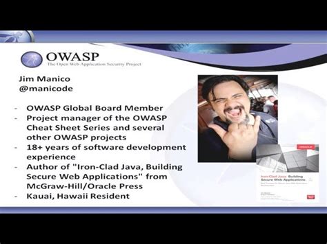 Free Video Owasp Proactive Controls For Secure Application Development
