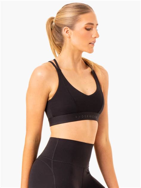 Nkd Align Sports Bra Black Ryderwear