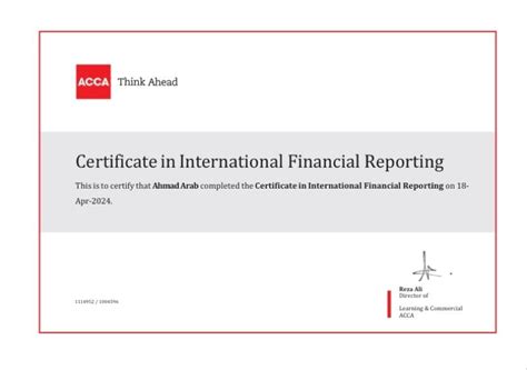 Thrilled To Announce That Lve Earned The Cert Ifrs Certification From
