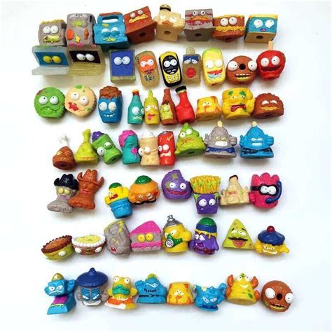 Ashs 100pcs Lot Mini Action Figure Packing Grossery Rotten Bin Monster