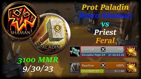 Prot Pally Resto Sham Vs Priest Feral Pally PoV YouTube