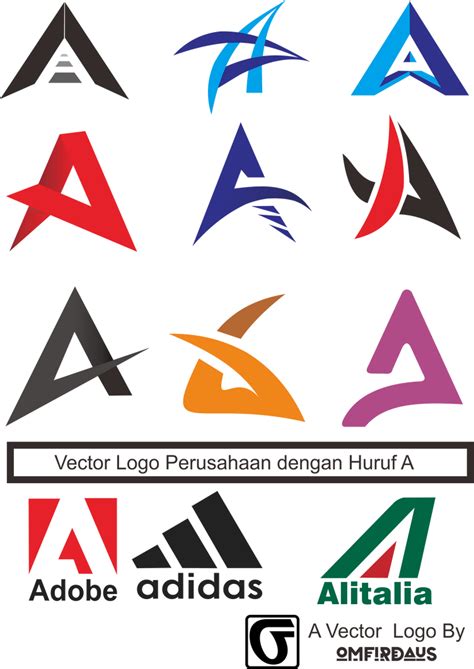 Free Desain Logo Vector Huruf A Cdr Ai Psd By Omfirdaus On Deviantart