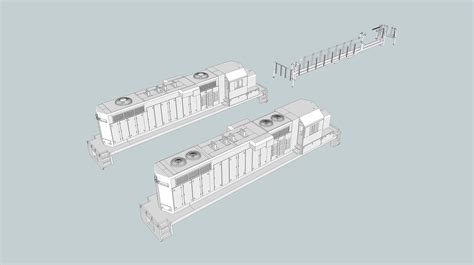 Gp11 Emd Locomotive Ho And N Scales 3d Model 3d Printable Cgtrader