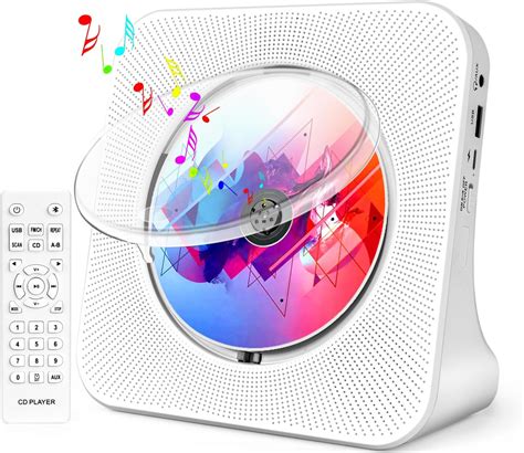 Micocious Portable Cd Player With Bluetooth Desktop Cd Player For Home Cd Music