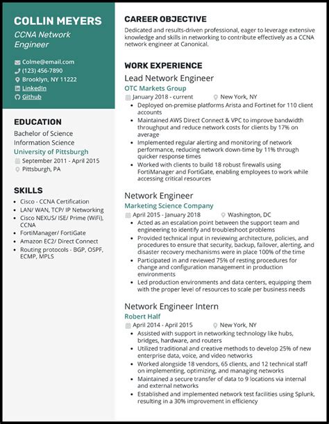 17 network engineer resume samples that worked in 2025