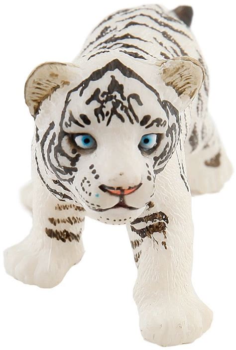 Papo Tiger Cub 50021 Vibrant Orange Stripes Green Eyes