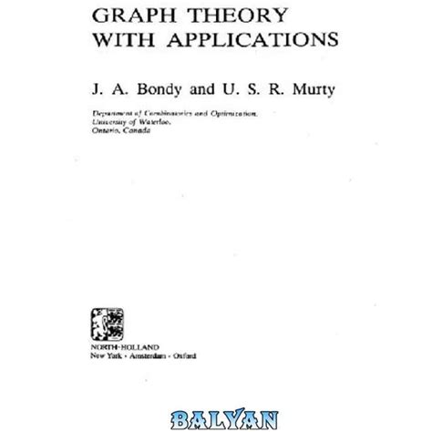 خرید و قیمت دانلود کتاب Graph Theory With Applications ترب