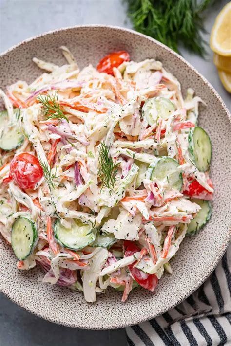 Surimi Salad Recipe A Quick And Flavorful Seafood Dish Recipes By