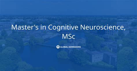 Masters In Cognitive Neuroscience Msc At University Of York Global