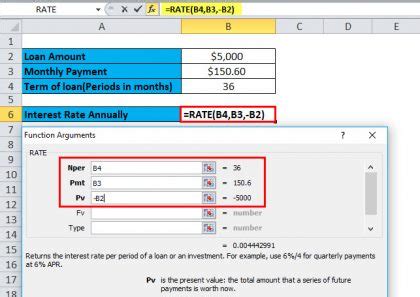 Rate Function In Excel Formula Examples How To Use Rate In Excel