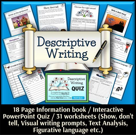 Descriptive Writing 31 Worksheets Information Book And Interactive Ppt Quiz Made By Teachers
