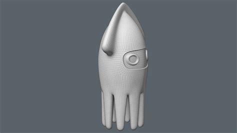 Cartoon Squid 3d Model Turbosquid 2161676
