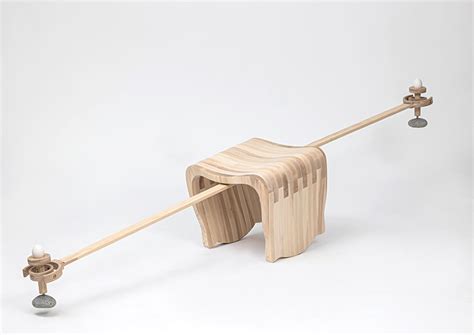 Ahn Kihyuns Chair Utilizes A Gimbal Structure To Balance Eggs