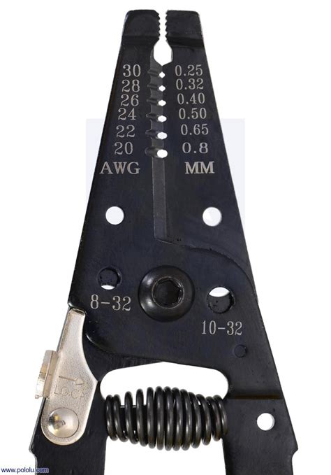 Pololu Wire Stripper 20 30 Awg Solid 22 32 Awg Stranded Opencircuit