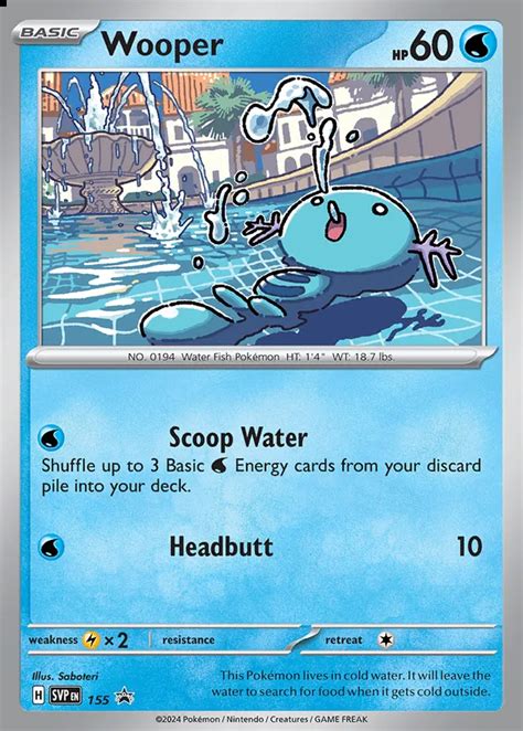 Wooper Scarlet And Violet Promos 155 International Tcg Tcg Collector