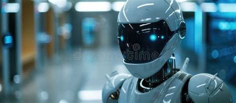 An Adorable Advanced And Futuristic Robot With Expressive Big Eyes In