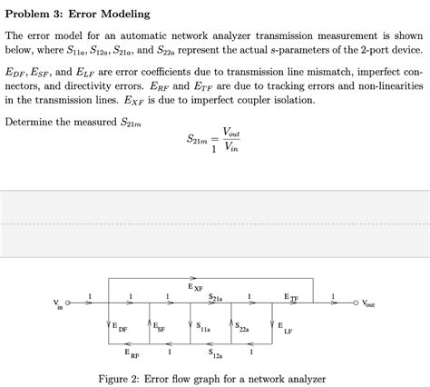 Solved Problem 3 Error Modeling The Error Model For An Automatic