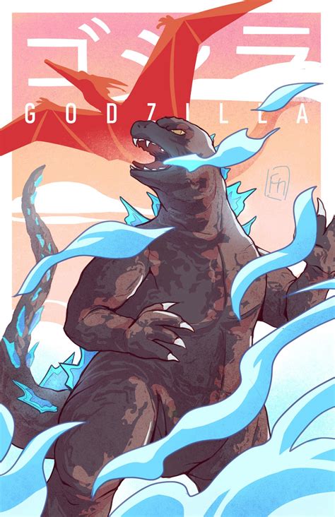Godzilla And Rodan Godzilla Drawn By Fellhound Danbooru