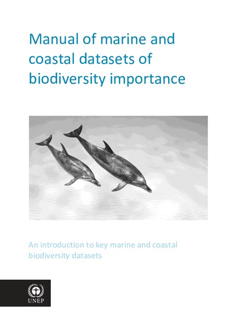 Pdf Manual Of Marine And Coastal Datasets Of Biodiversity Importance