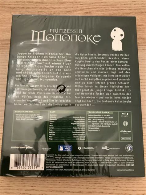 PRINZESSIN MONONOKE STUDIO Ghibli Collection Blu Ray HAYAO MIYAZAKI