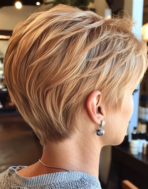 43 Chic Pixie Haircut For Women Over 50 Warm Blonde Pixie With