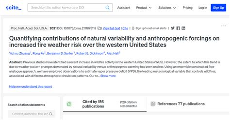 Quantifying Contributions Of Natural Variability And Anthropogenic Forcings On Increased Fire