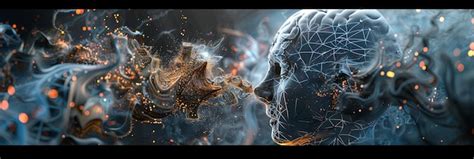 A Futuristic Visualization Of A Human Brain Connected To Digital