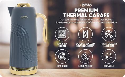 Safura Insulated Coffee Carafe Vacuum Flask Carafes For
