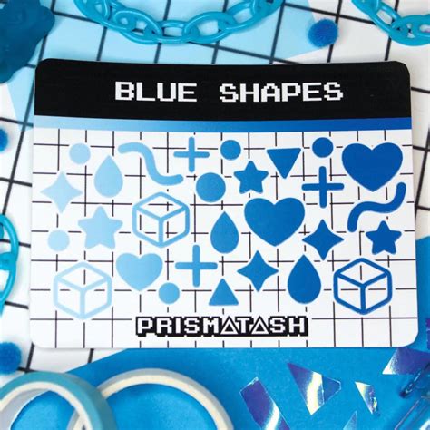 Blue Aesthetic Sticker Sheets Rstickerstore