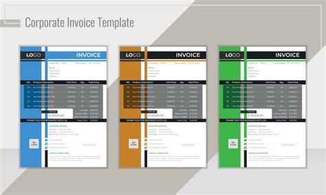 Elegant And Simple Invoice Layout 31090898 Vector Art At Vecteezy