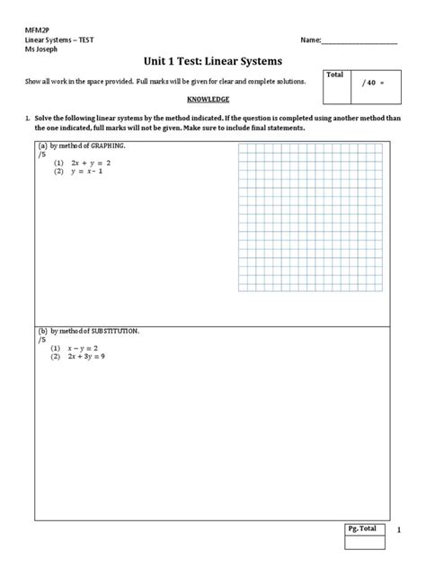 linear systems test pdf mathematical analysis mathematical concepts