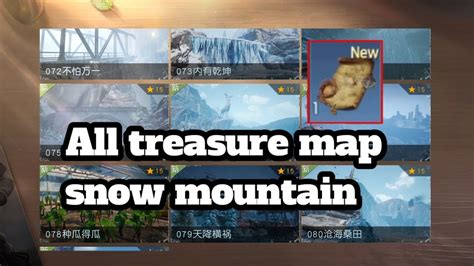 UNDAWN All Treasure Map Snow Mountain YouTube
