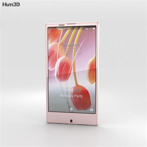 Sharp Aquos Serie SHV32 Pink 3D model - Download Phones on 3DModels.org