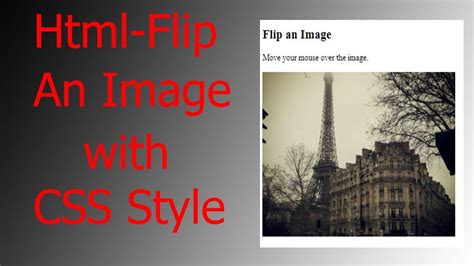 How To Create A Flips An Image Only Html And CSS 2021
