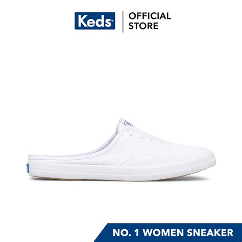 Keds Moxie Mule Washed Twill Womens Slip On Sneakerswhitewf58023