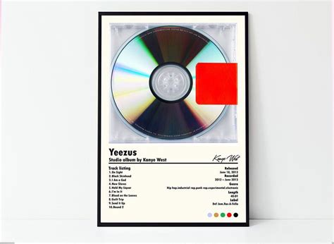 Onimhouse Poster Kanye West Yeezus Poster Album Cover Poster Room