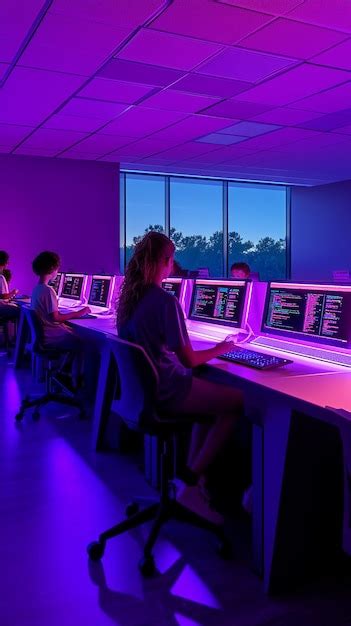 Quotcoding Lab With Dynamic Lighting And Advanced Technologyquot