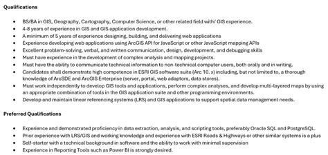 Hiring Jobopening Gis Keerthi Sree